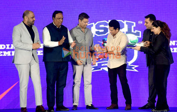 Photos: Sachin Tendulkar attends the announcement of the Indian Street Premier League