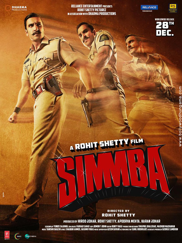 Simmba Poster, Images, Photos, Wallpapers - Bollywood Hungama