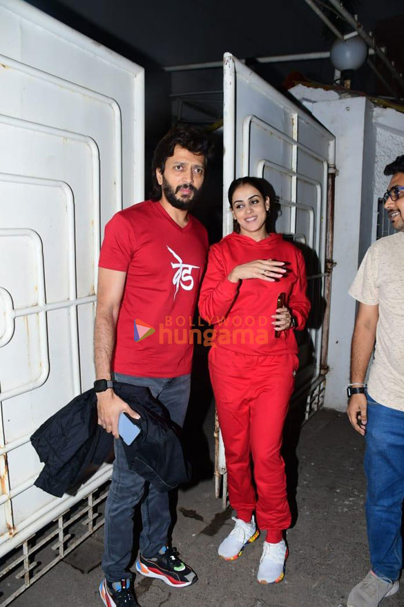Photos: Riteish Deshmukh and Genelia D’Souza snapped at Ved screening