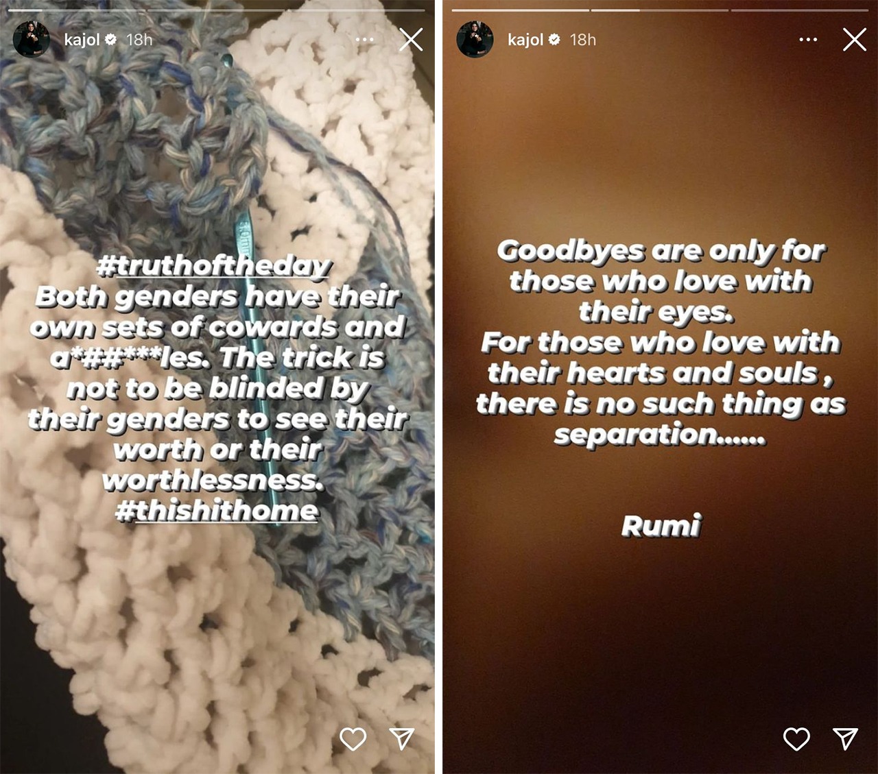 Kajol's cryptic note hints at unnamed naysayers and their cowardice ...