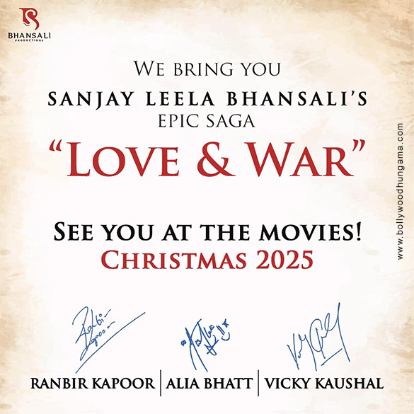 Love and War Movie: Review | Release Date (2027) | Songs | Music ...
