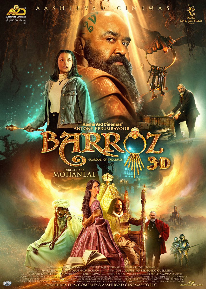 Barroz Cast List | Barroz Movie Star Cast | Release Date | Movie ...